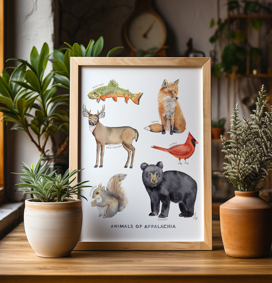 Animals of Appalachia Art Print – MarisaMade
