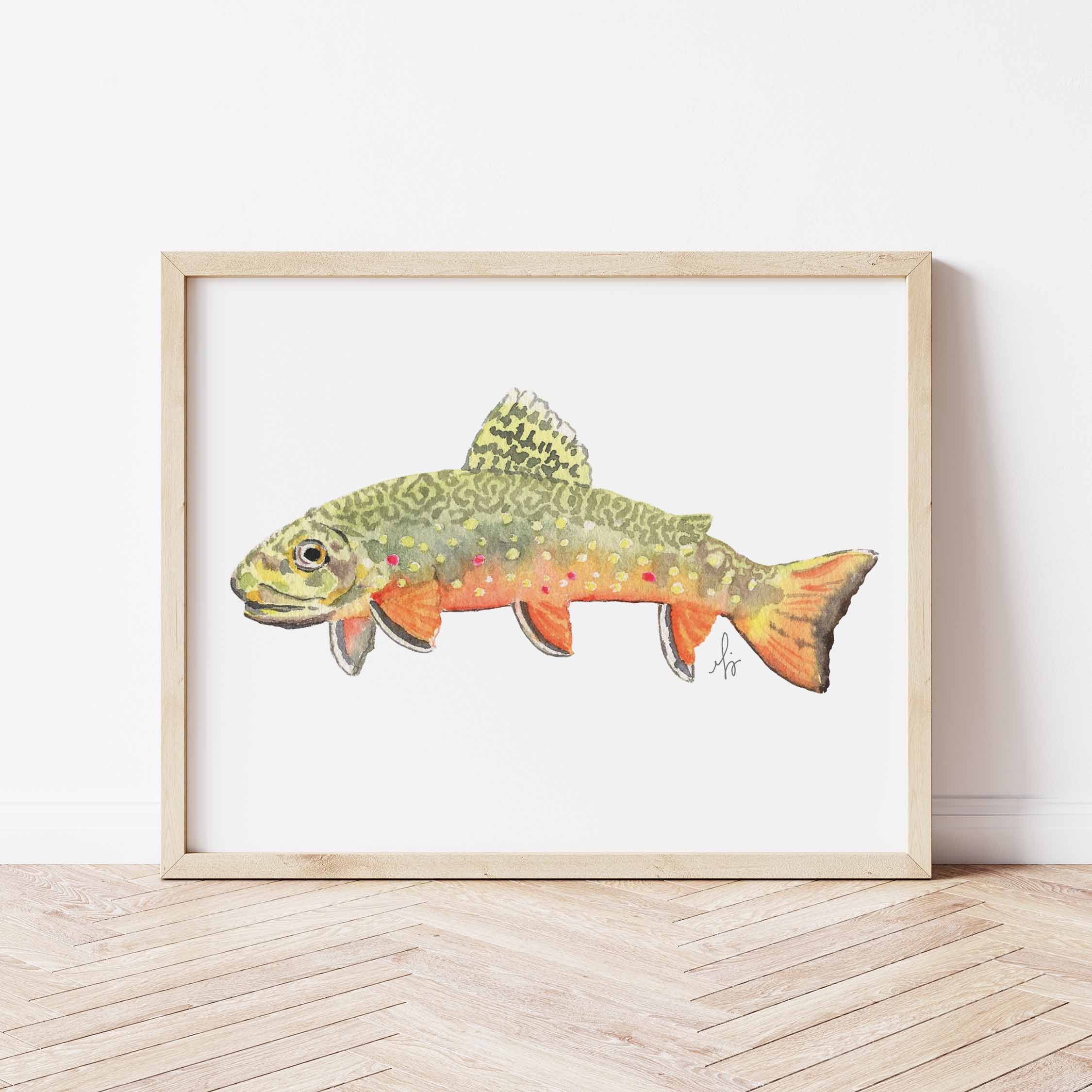 Brook Trout Art Print – MarisaMade