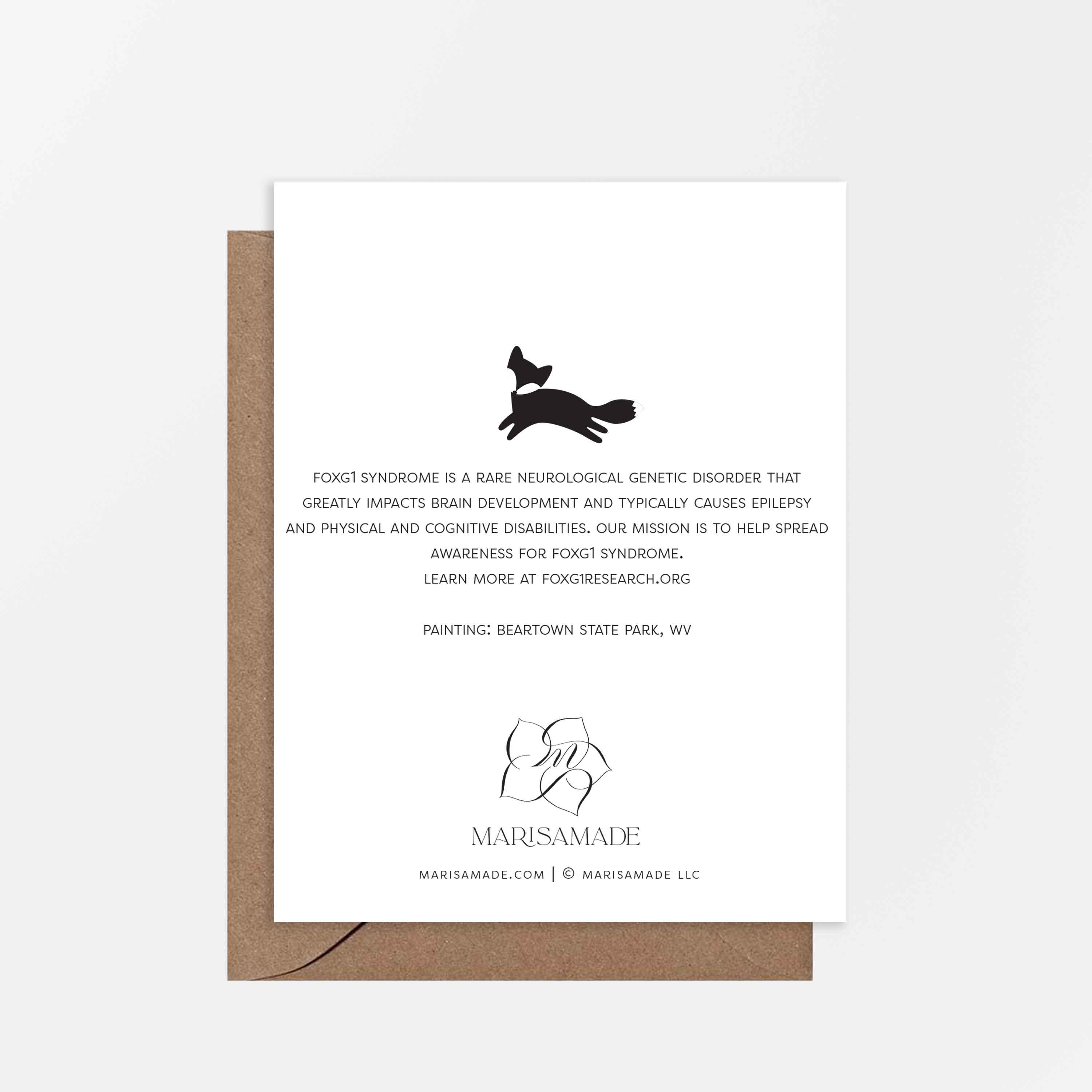 Beartown State Park Card – MarisaMade