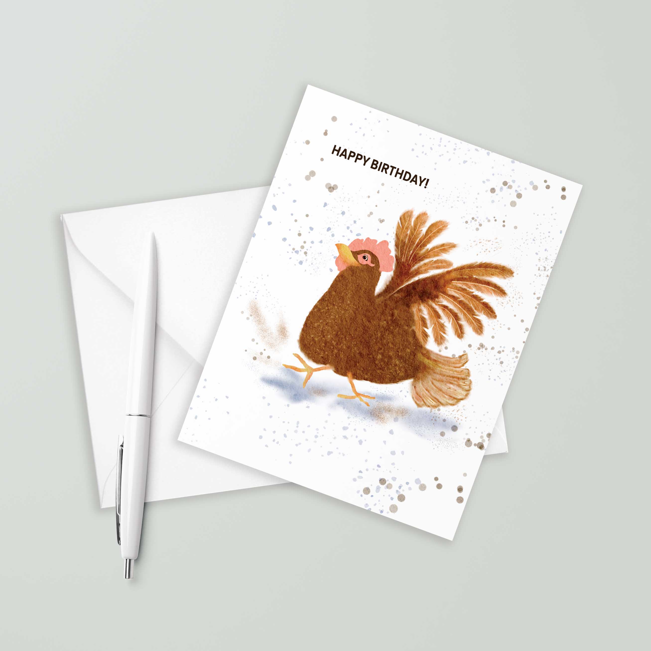 Happy Hen Birthday Card – MarisaMade