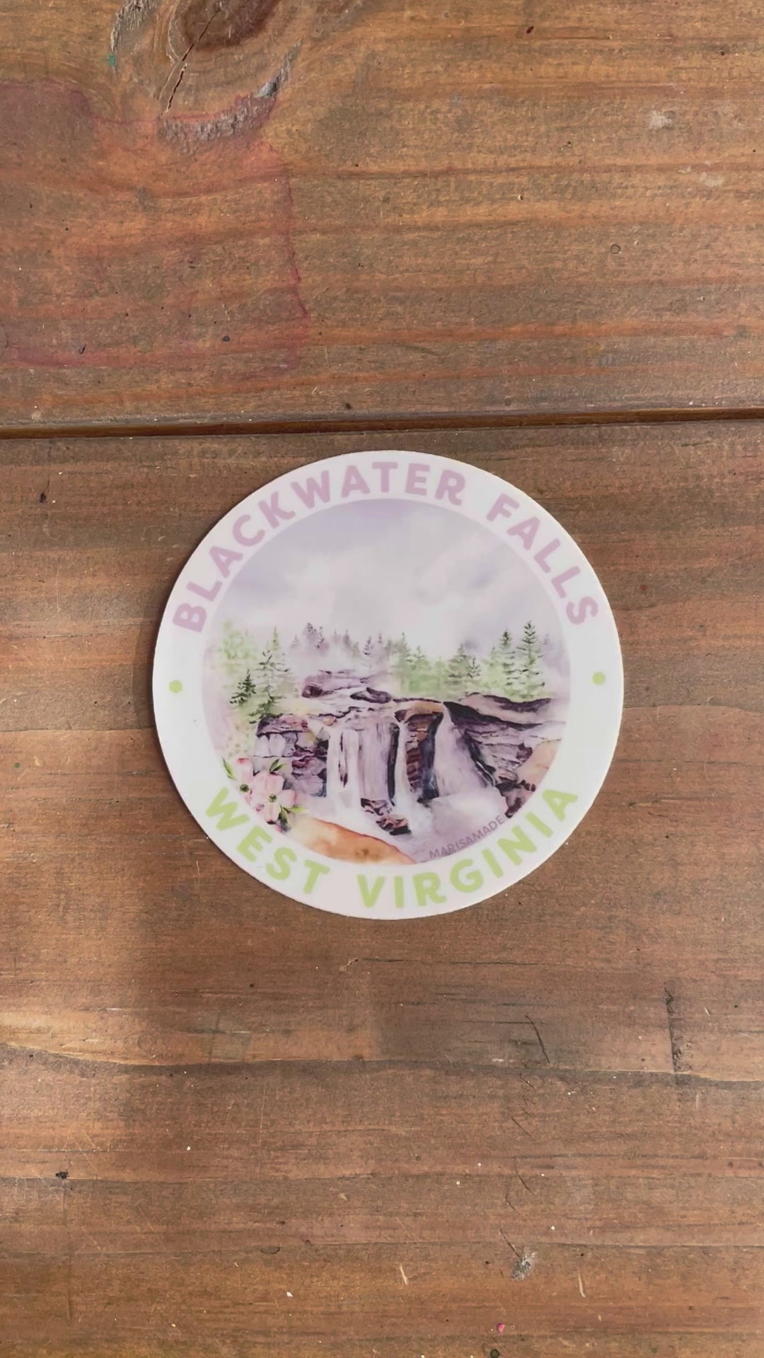 Blackwater Falls WV Sticker – MarisaMade