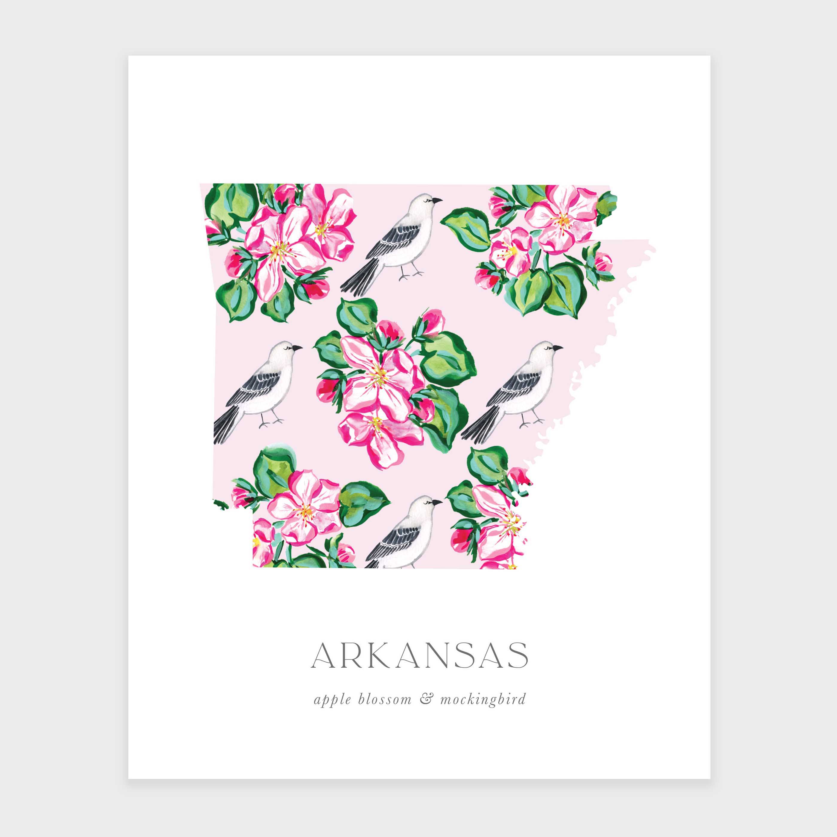 Arkansas State Flower Art Print – MarisaMade