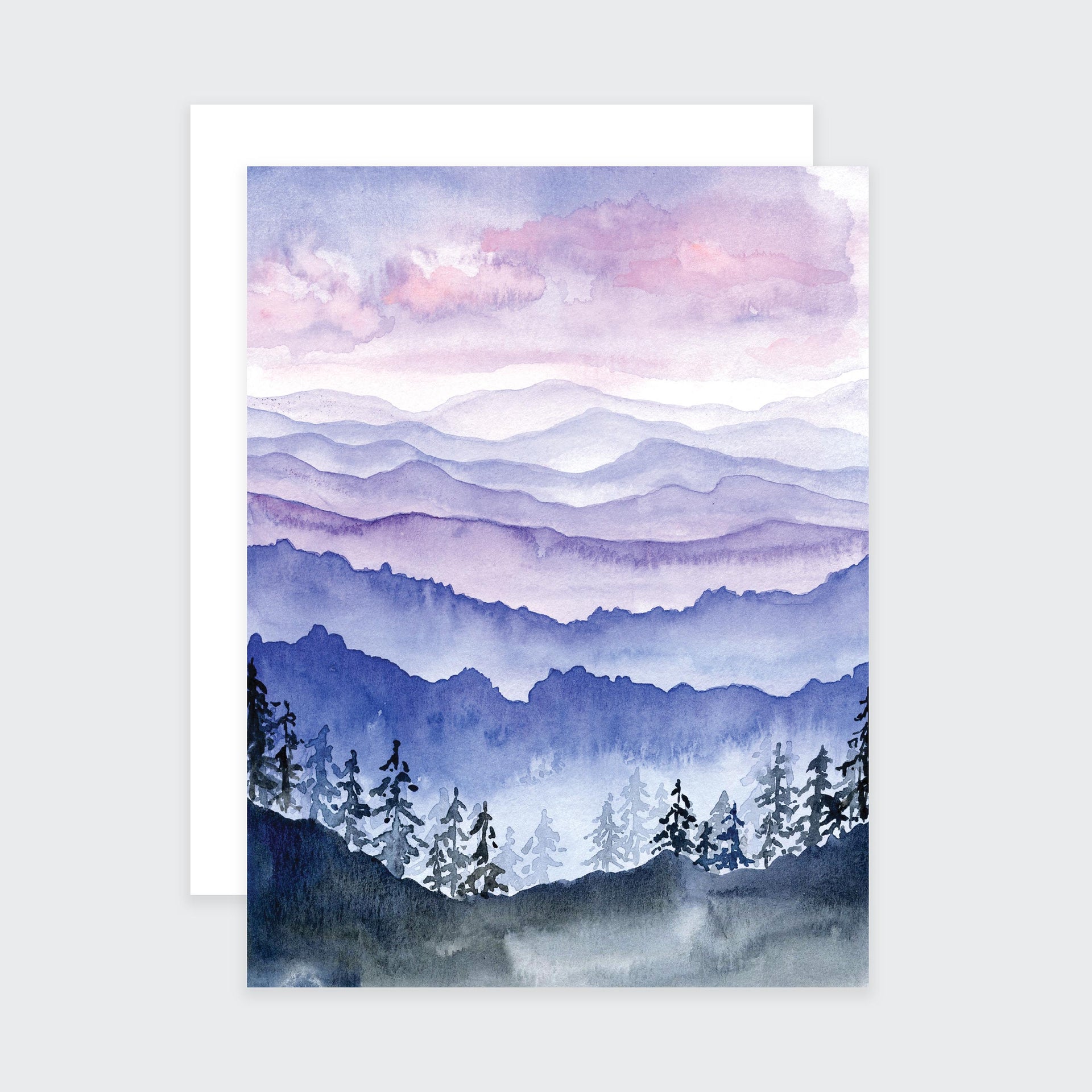 Blue Ridge Mountain Card – MarisaMade