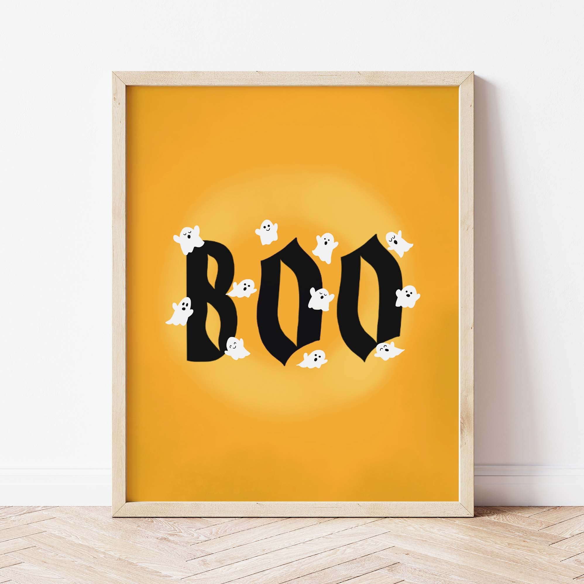 Ghostly Boo Art Print – MarisaMade