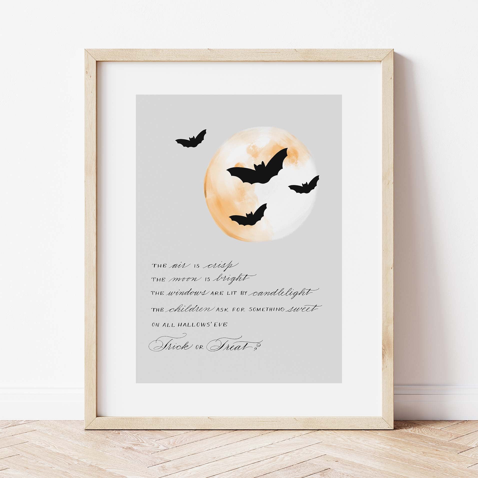 Trick or Treat Poem Art Print – MarisaMade