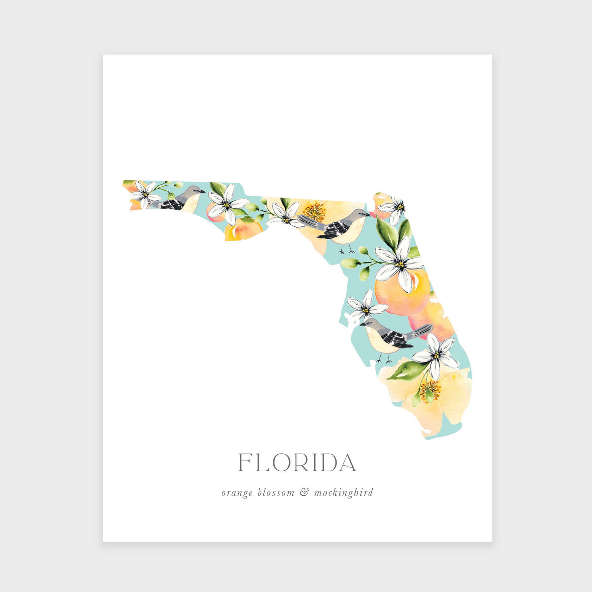 Florida State Flower Art Print – MarisaMade