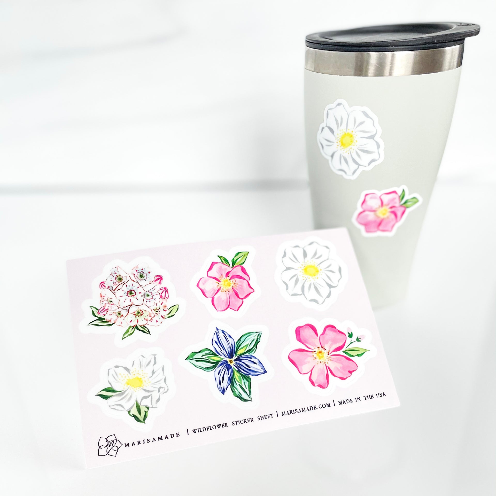 Wildflower Sticker Sheet – MarisaMade