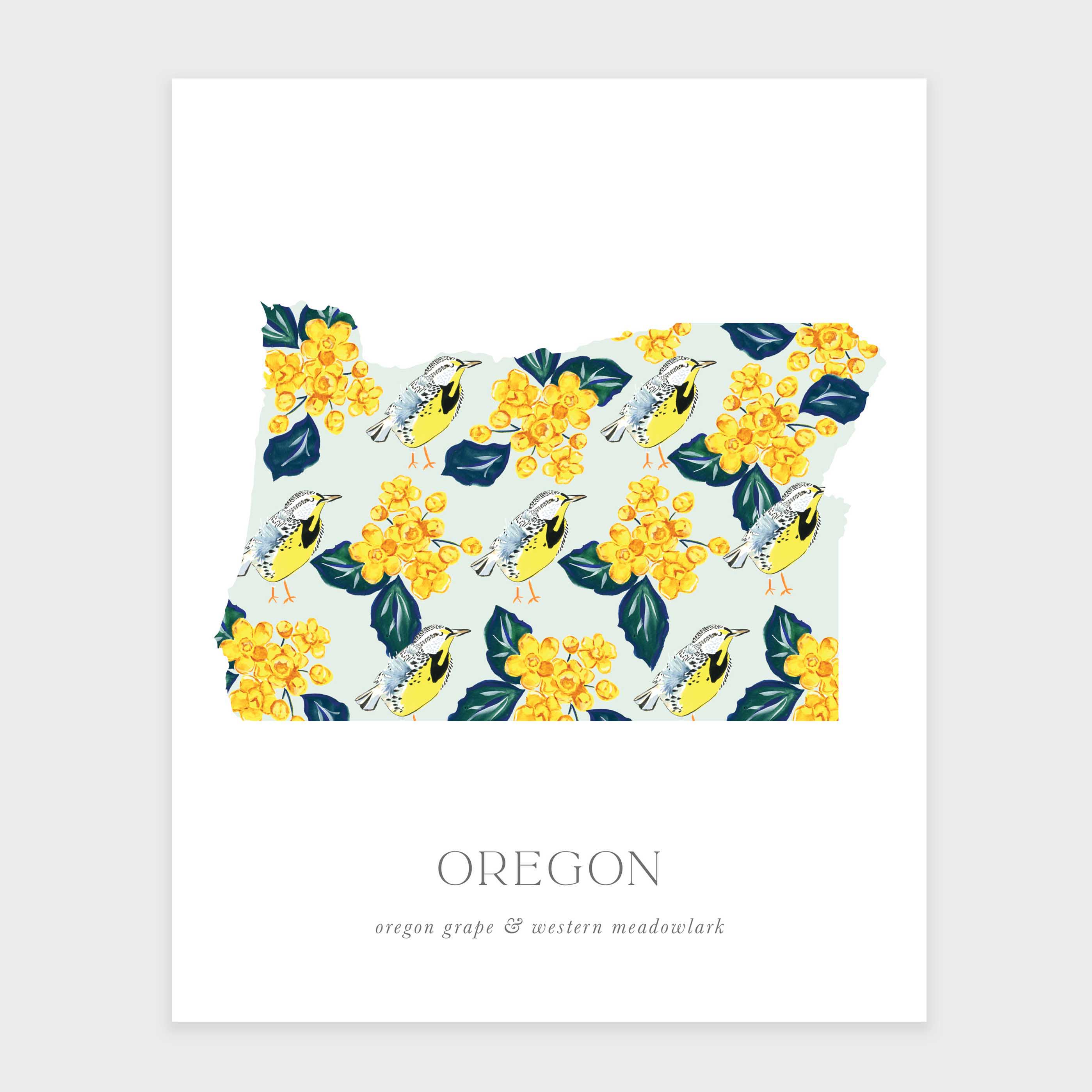 Oregon State Flower Art Print – MarisaMade