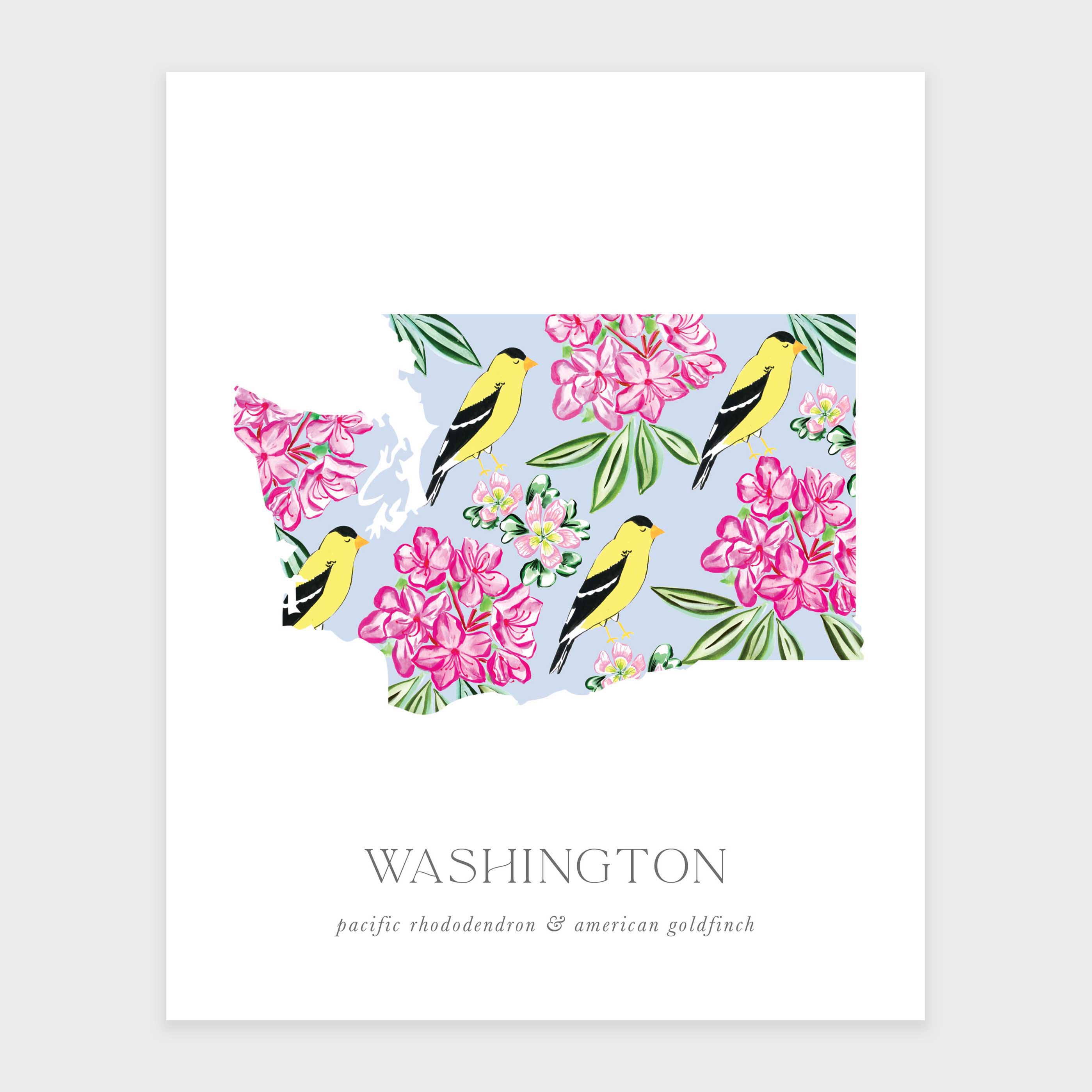 Washington State Flower Art Print – MarisaMade